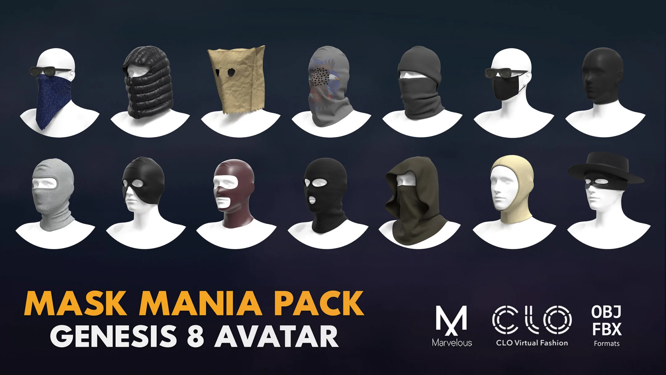 MASK MANIA PACK 2021 / genesis - FlippedNormals
