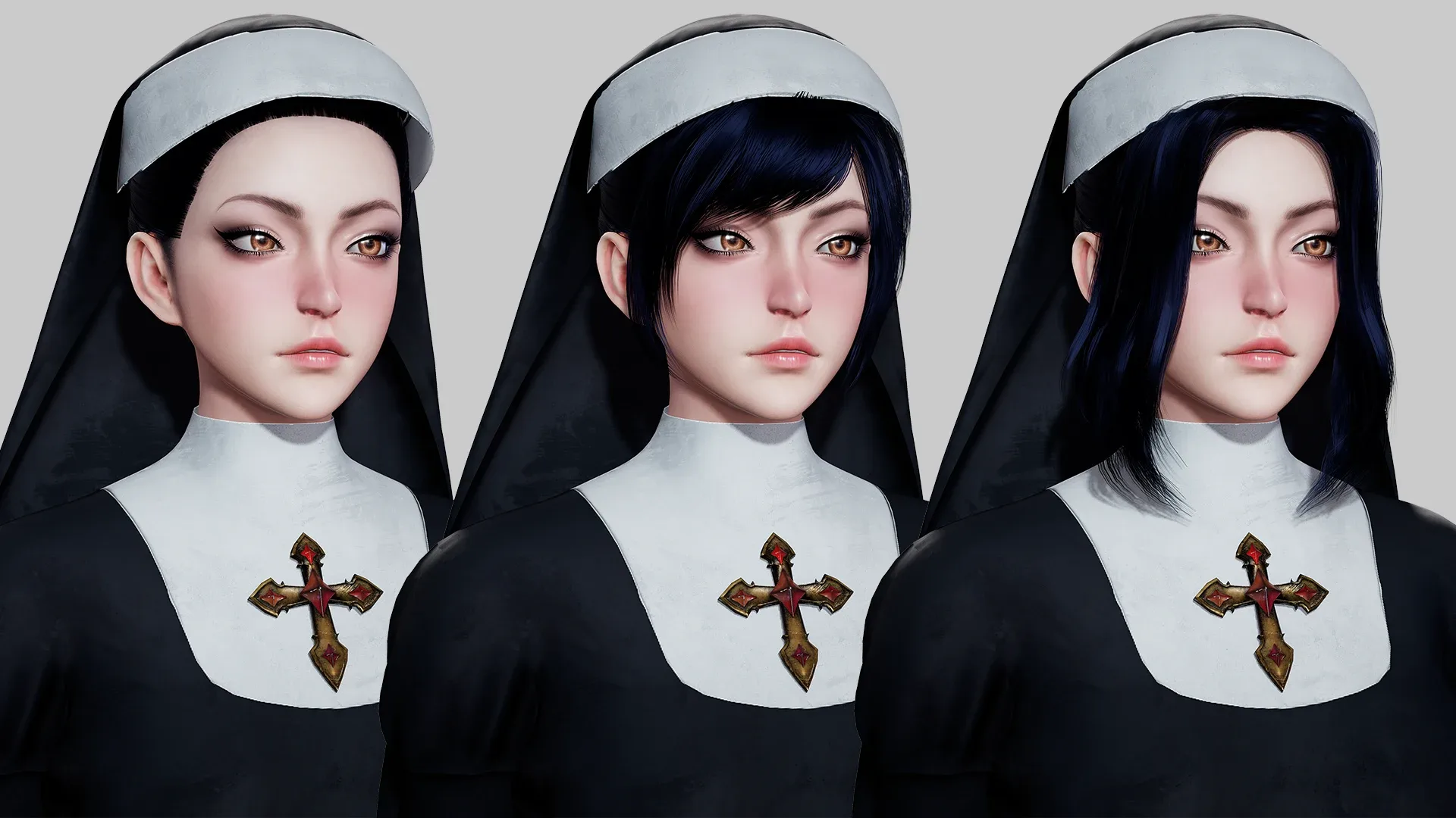 Nun - Game Ready - FlippedNormals