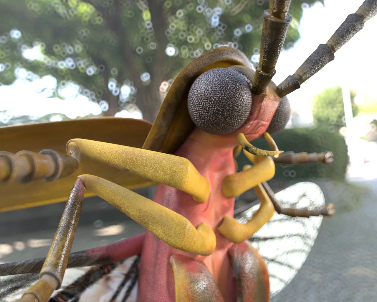 Firefly insect rigged 3d model - FlippedNormals