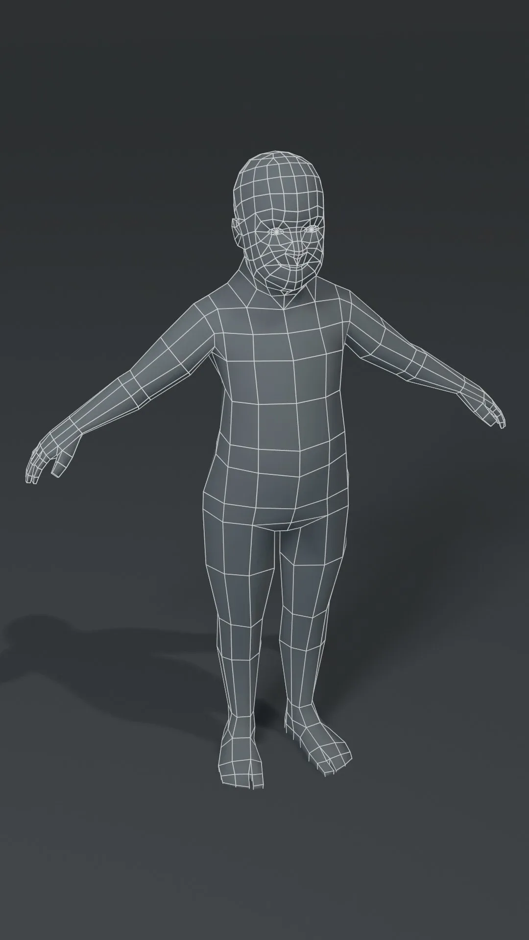 Fat Body Base Mesh 3D Model Family - FlippedNormals