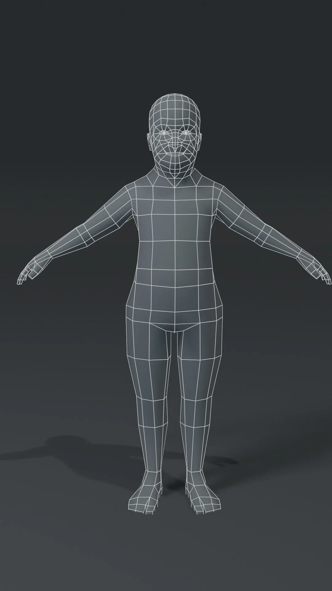 Fat Body Base Mesh 3D Model Family - FlippedNormals