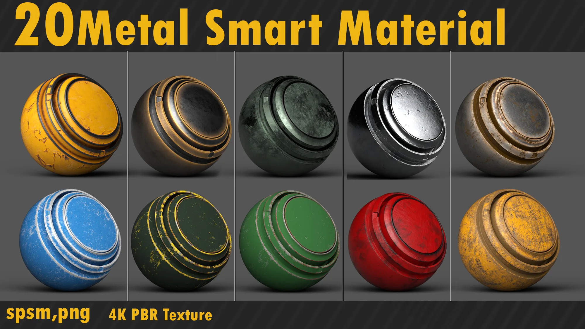 20 Metal Smart Material - FlippedNormals