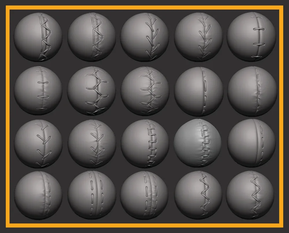 41seam stitch alpha brushe.vol2 - FlippedNormals