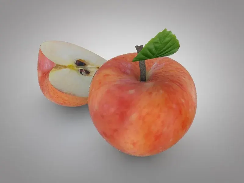 Apple 3d model - FlippedNormals