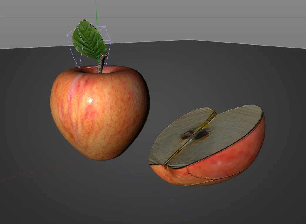 Apple 3d model - FlippedNormals