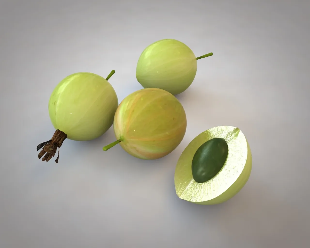 Gooseberry 3d model - FlippedNormals