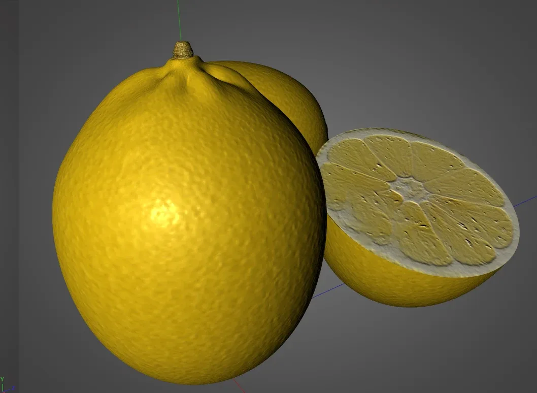Lemon 3d model - FlippedNormals