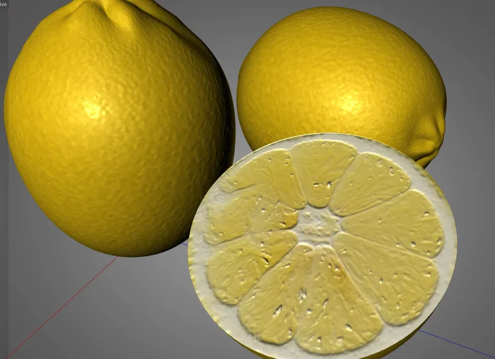 Lemon 3d model - FlippedNormals
