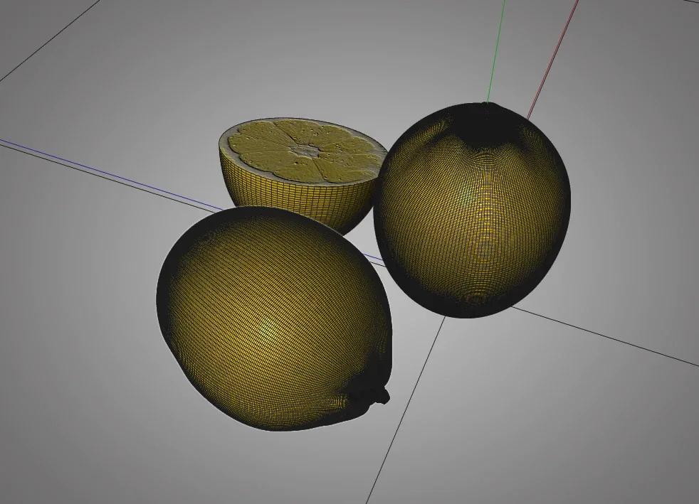 Lemon 3d model - FlippedNormals