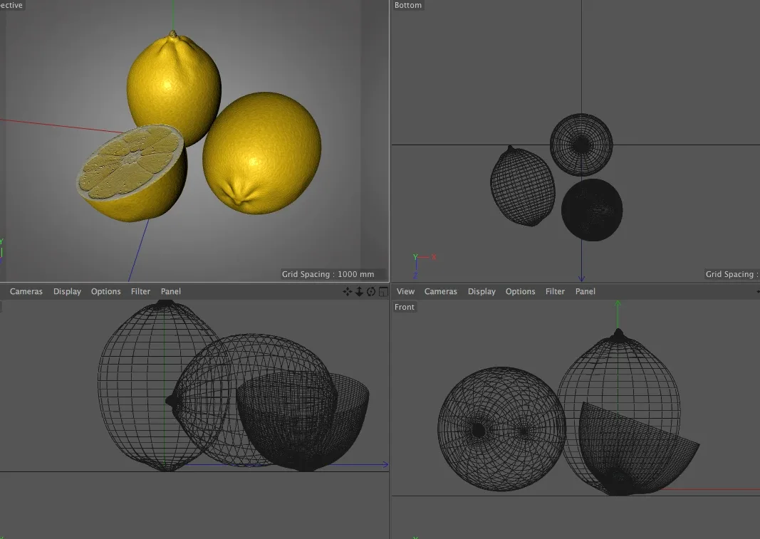 Lemon 3d model - FlippedNormals