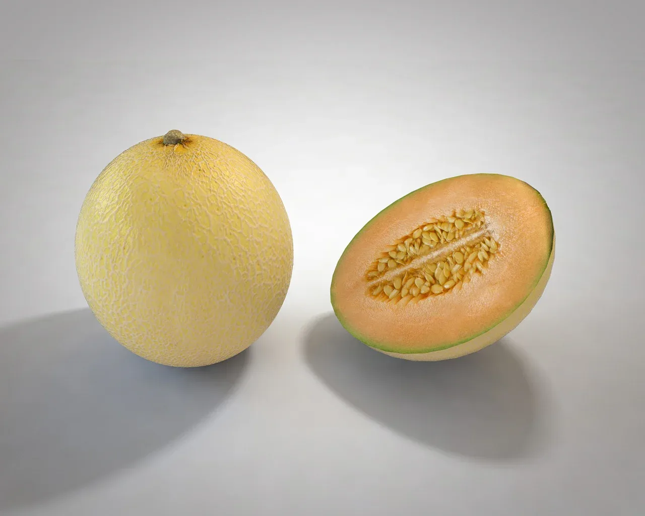 Melon 3d model - FlippedNormals