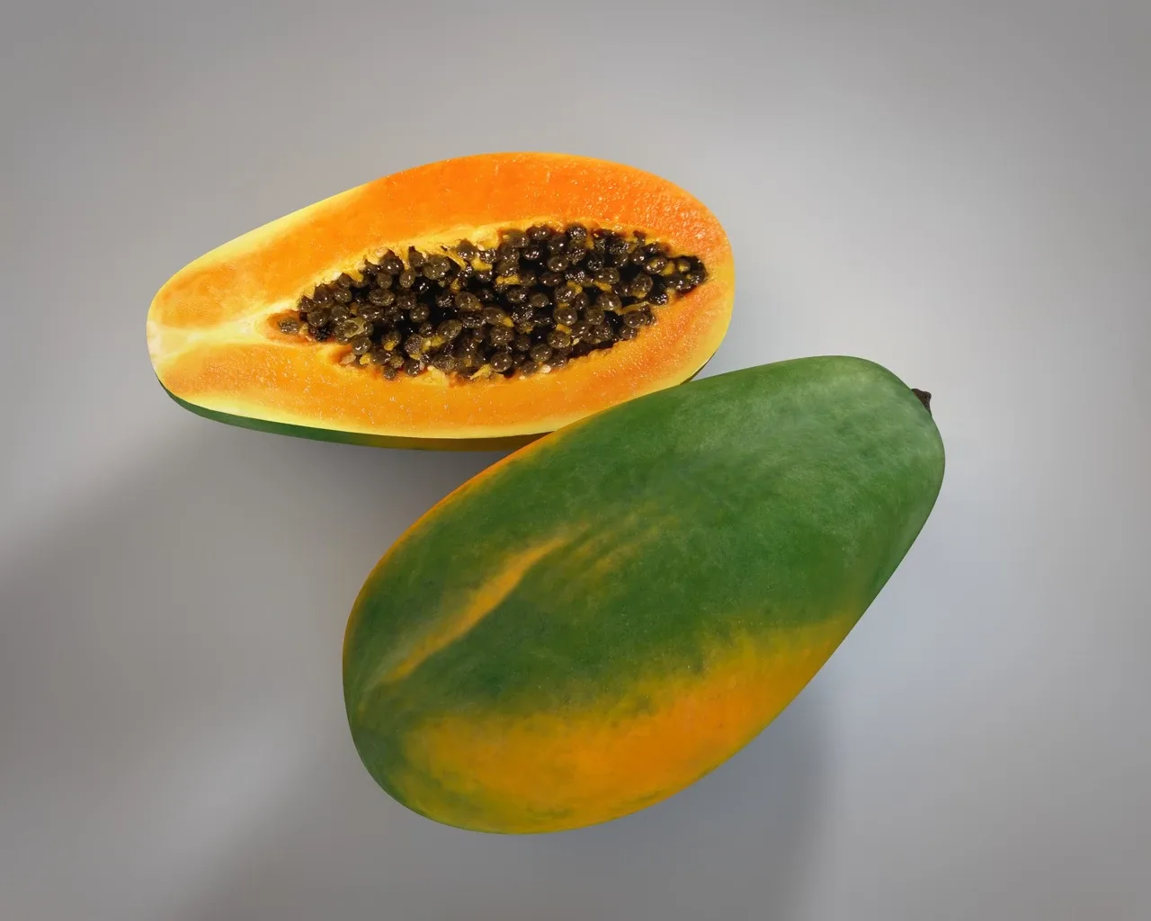 Papaya 3d model - FlippedNormals