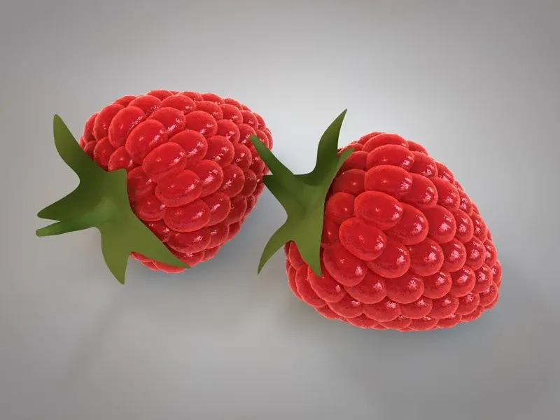 Raspberry 3d model - FlippedNormals