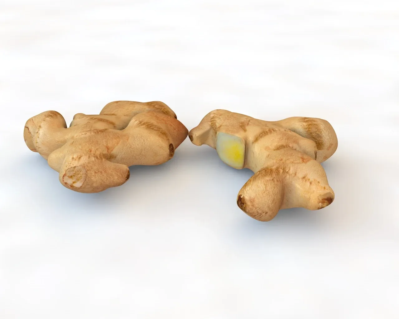 Ginger 3d model - FlippedNormals