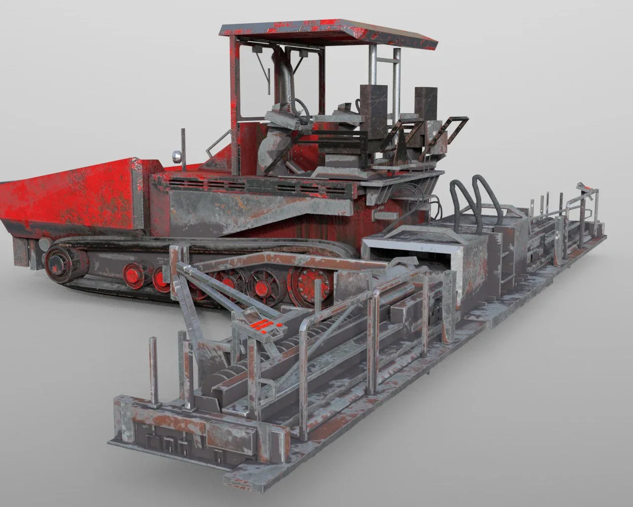 Asphalt Paver 3d model - FlippedNormals