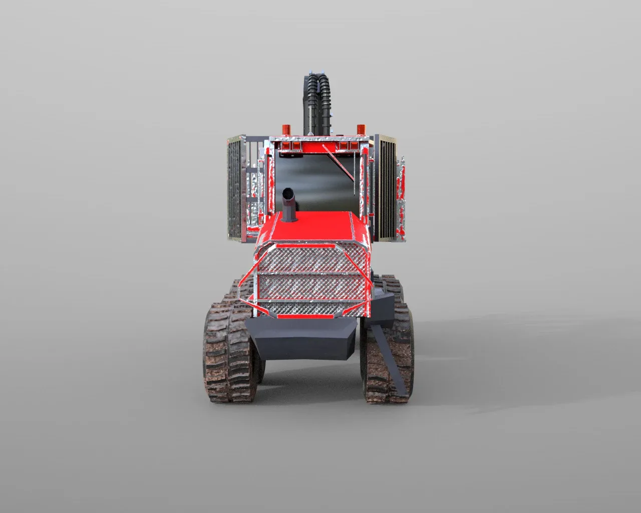 Komatsu forwarder 3d model - FlippedNormals