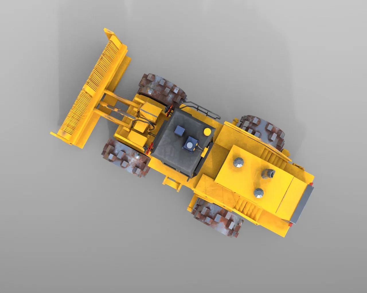 Land compactor 3d model - FlippedNormals