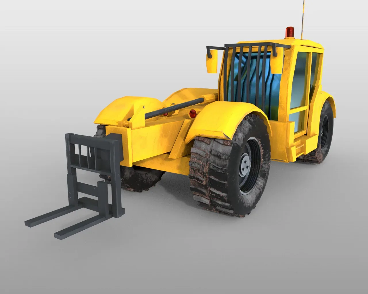 Telehandler 3d model - FlippedNormals
