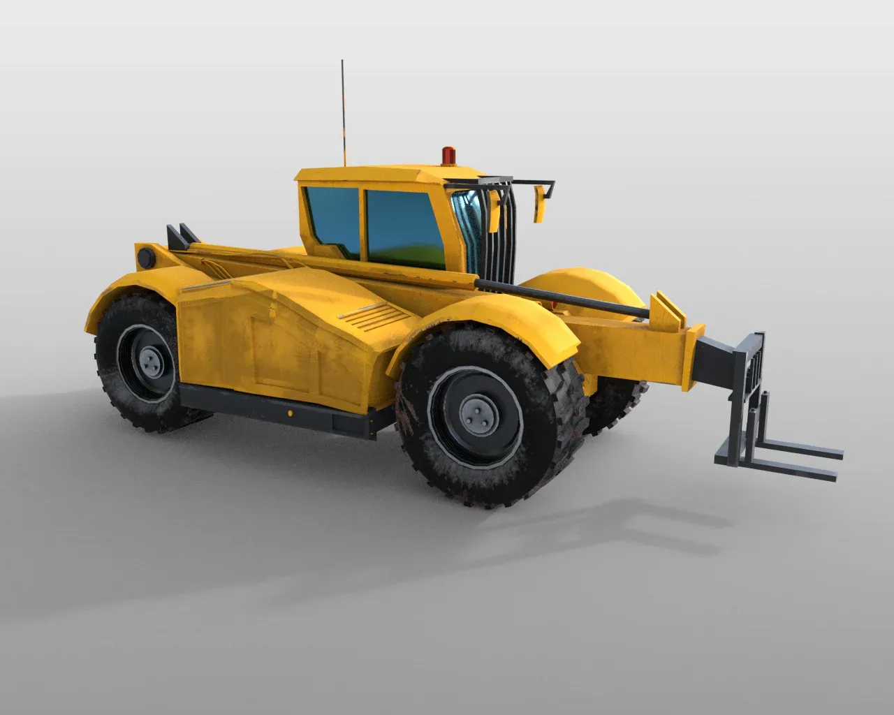 Telehandler 3d model - FlippedNormals
