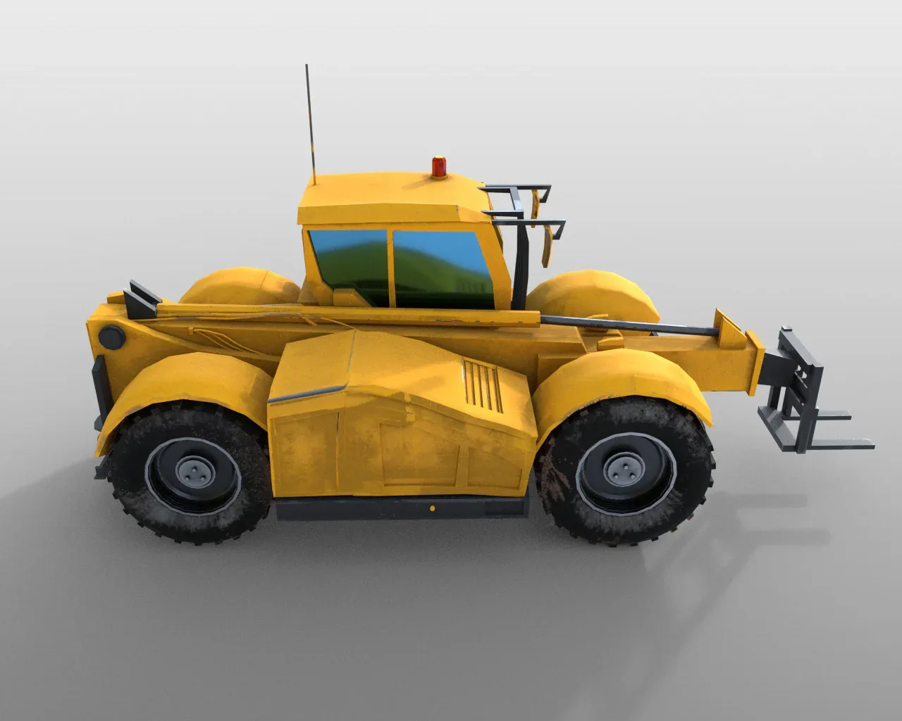 Telehandler 3d model - FlippedNormals