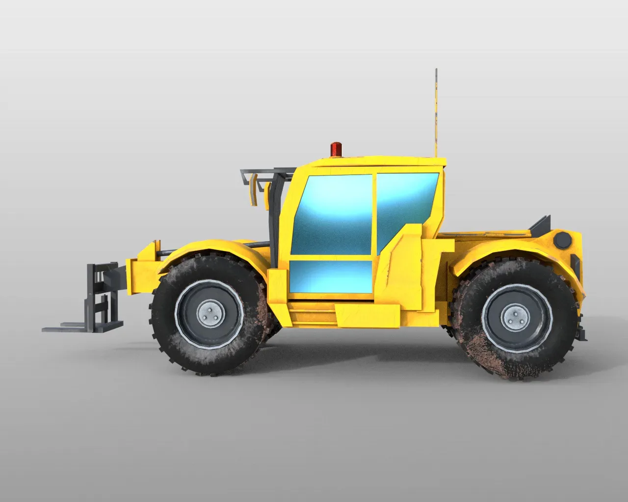 Telehandler 3d model - FlippedNormals