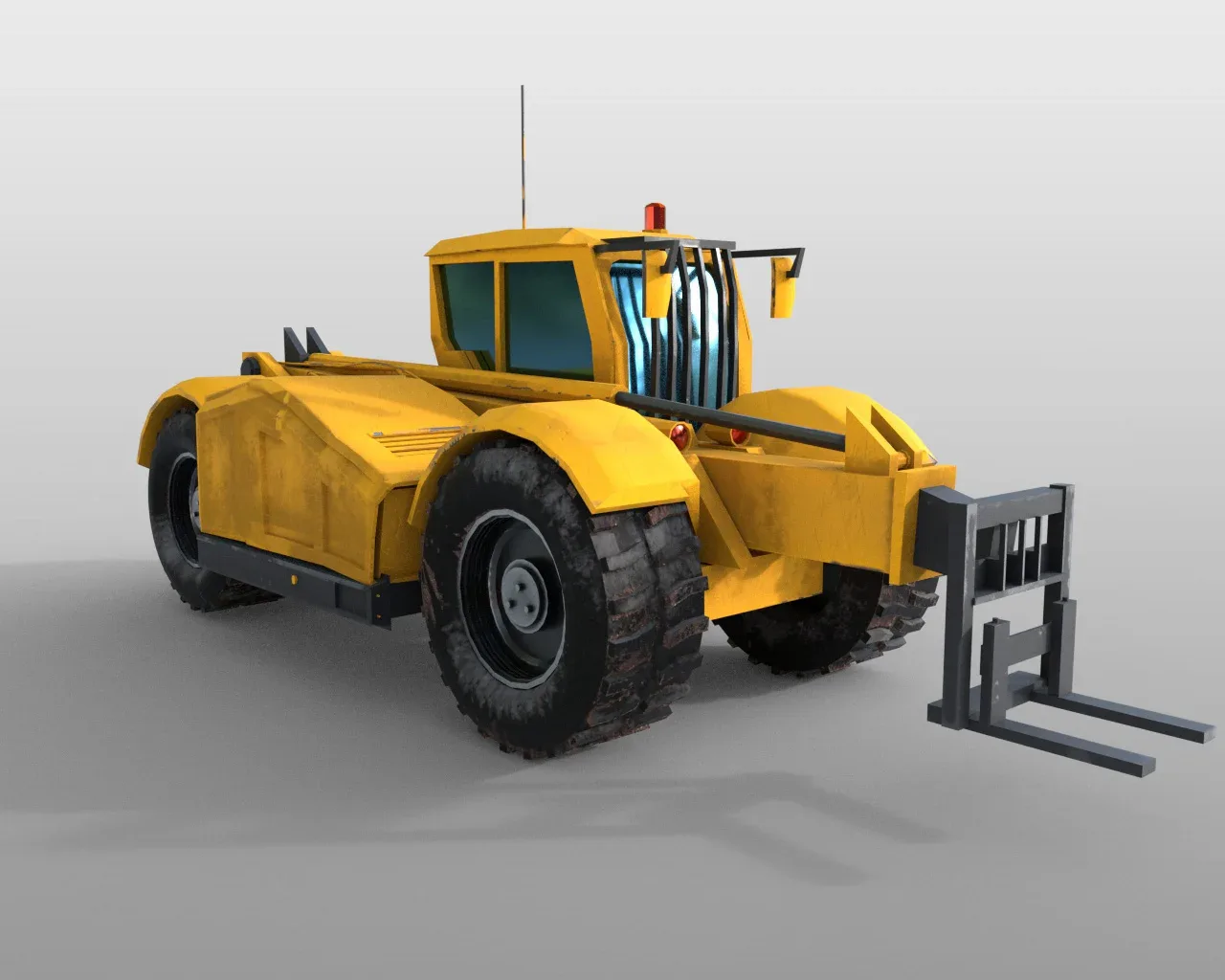 Telehandler 3d model - FlippedNormals