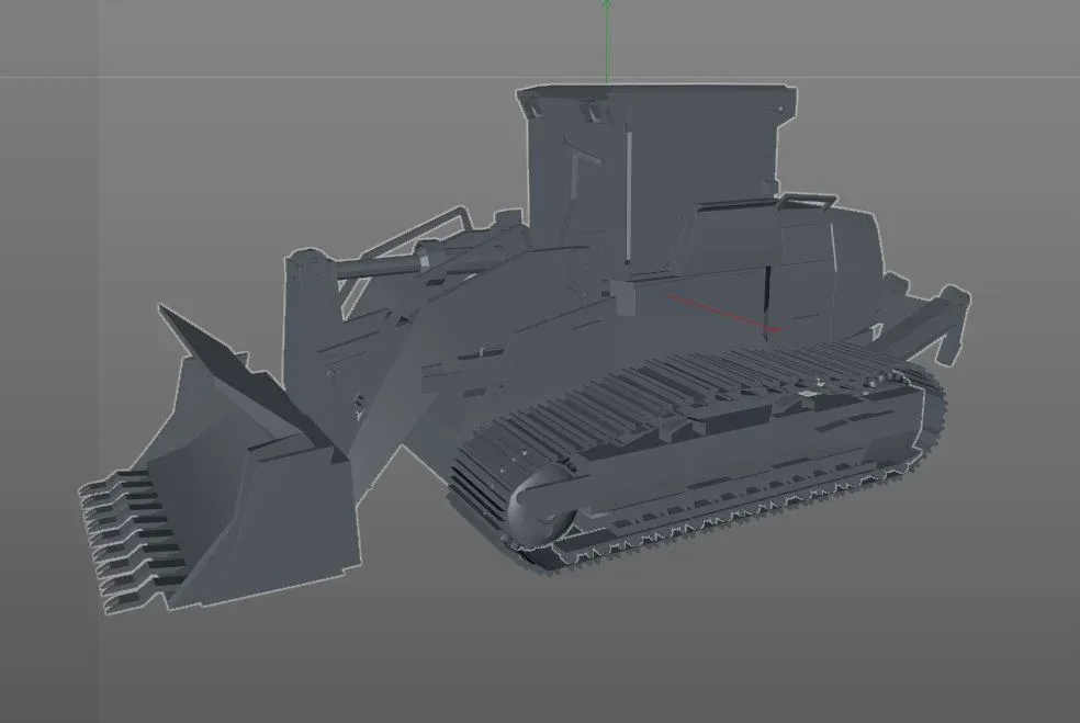 Track loader 3d model - FlippedNormals
