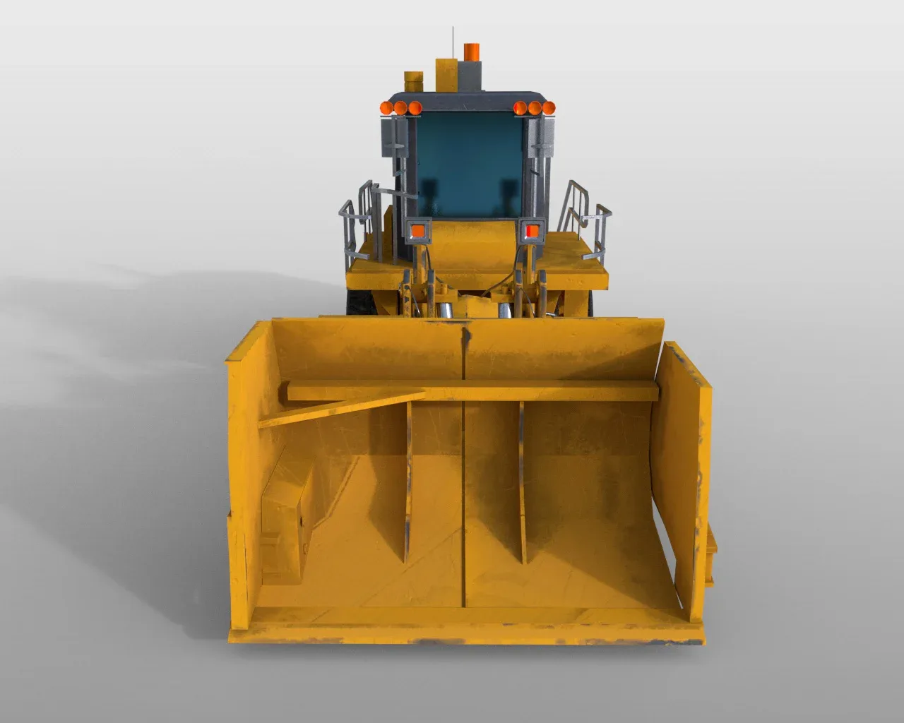 Wheel Dozer 3d model - FlippedNormals