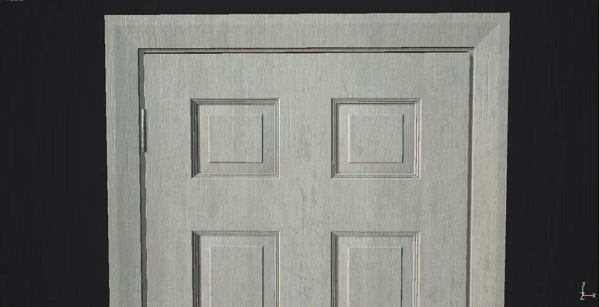 Bedroom Door 3D Model - FlippedNormals