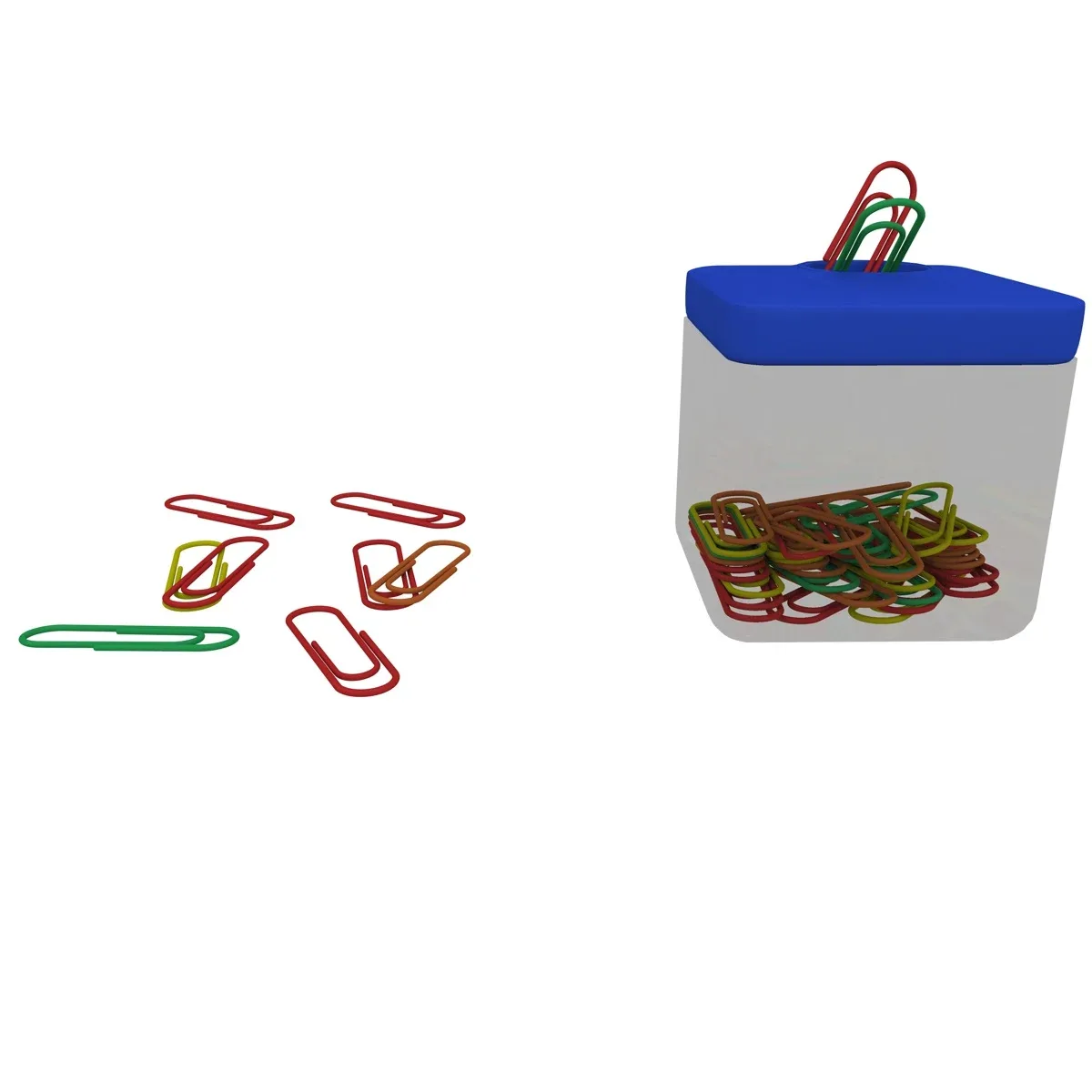 Paper clip box 3d model - FlippedNormals