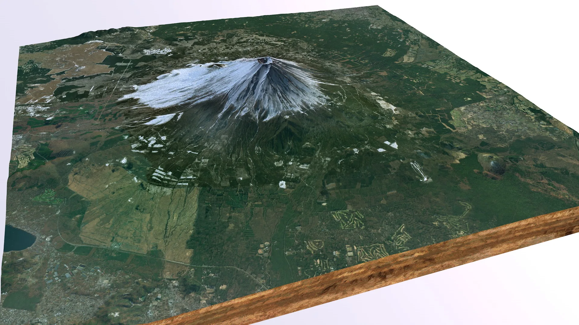 Mount Fuji 3d model - FlippedNormals