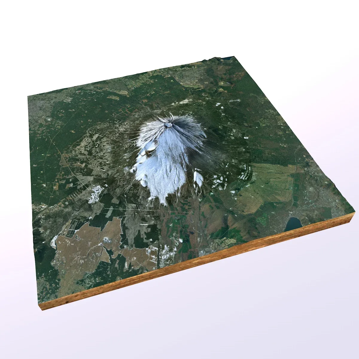 Mount Fuji 3d model - FlippedNormals