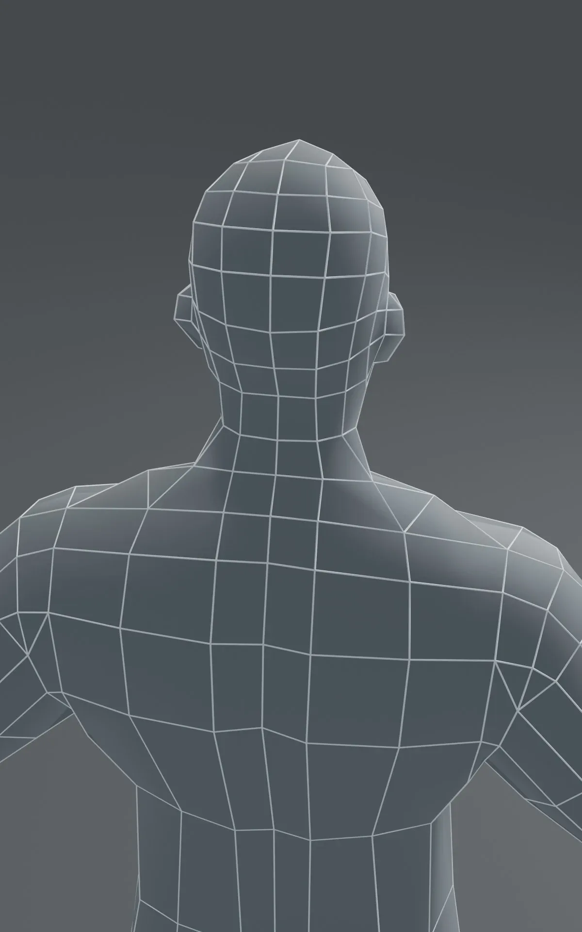 Male Body Base Mesh 3D Model 1000 - FlippedNormals