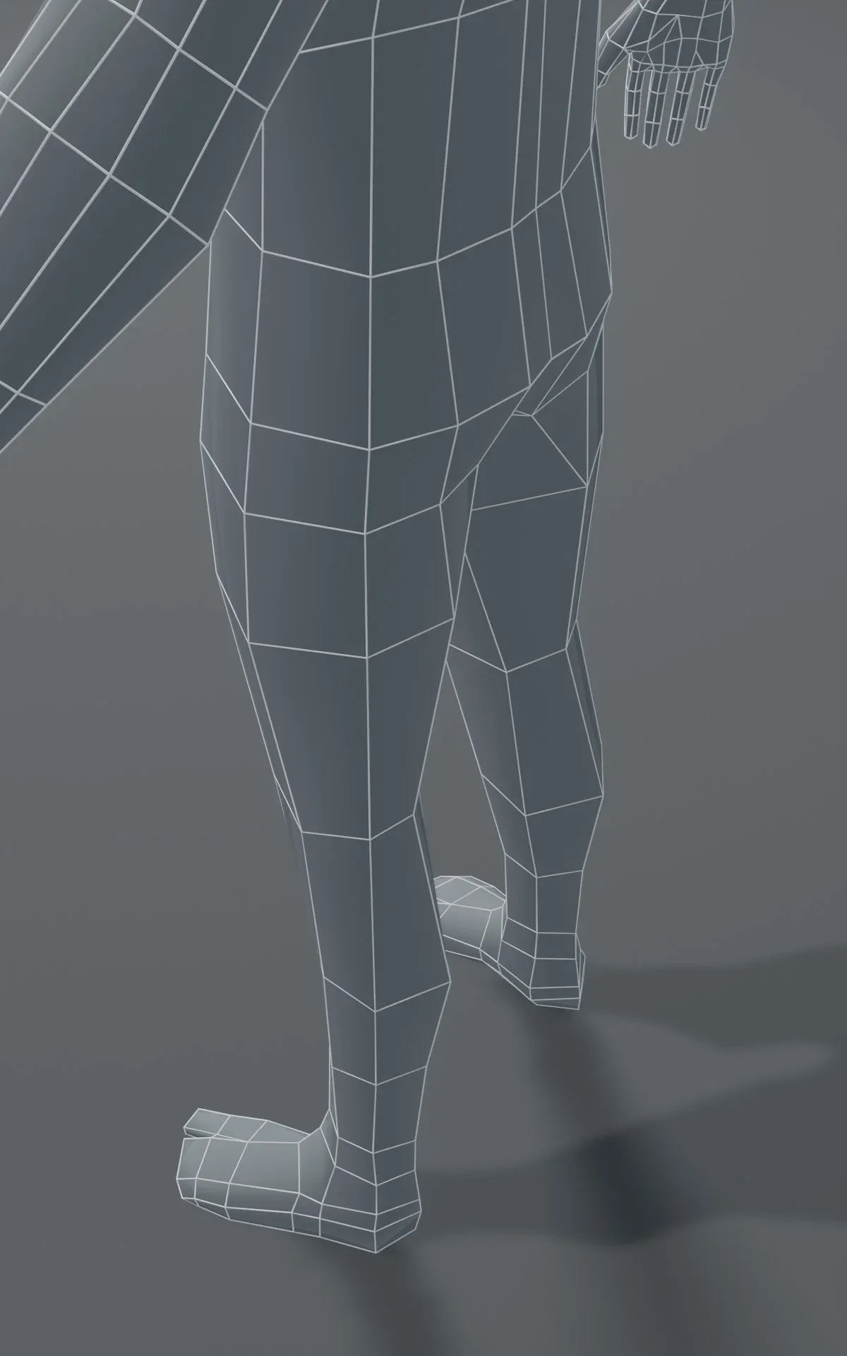 Male Body Base Mesh 3D Model 1000 - FlippedNormals
