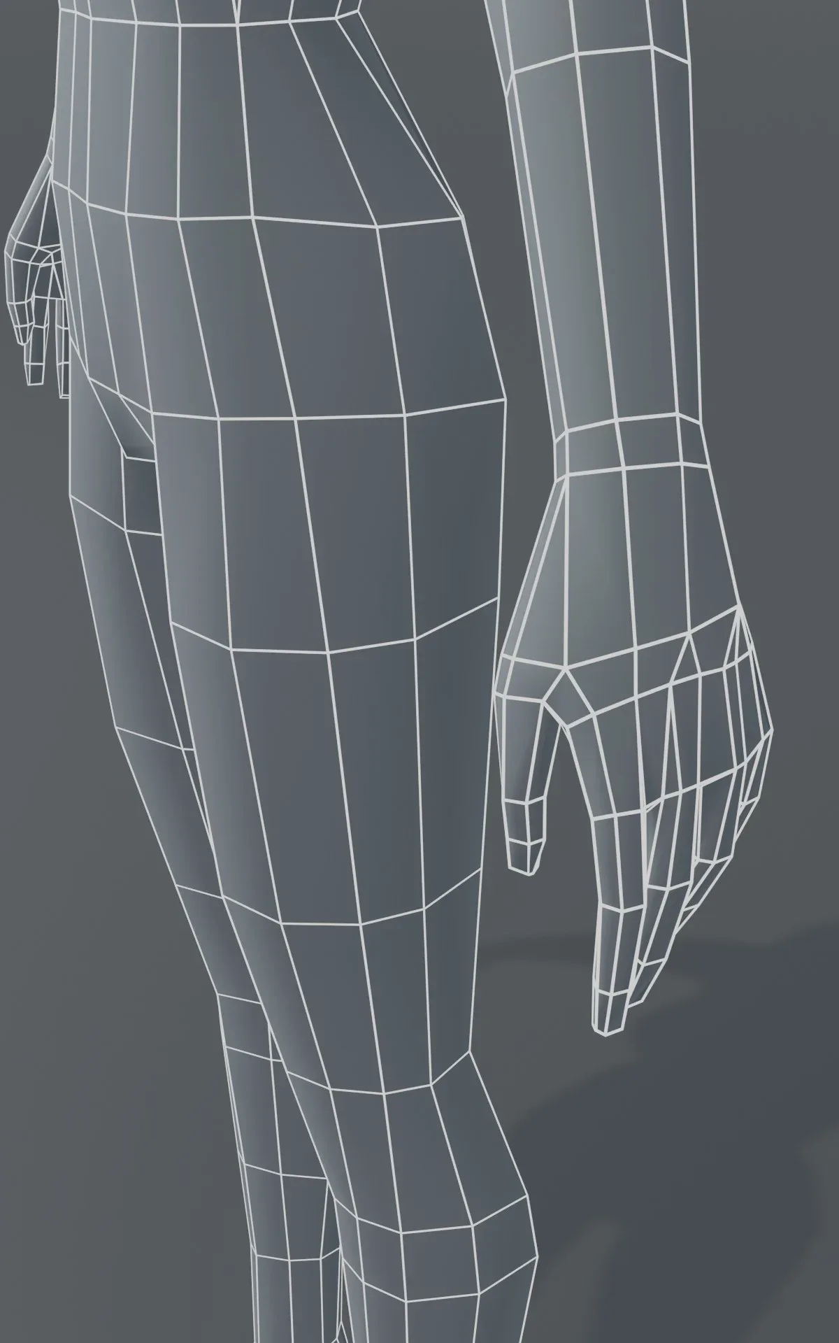 Female Body Base Mesh 3D Model - FlippedNormals