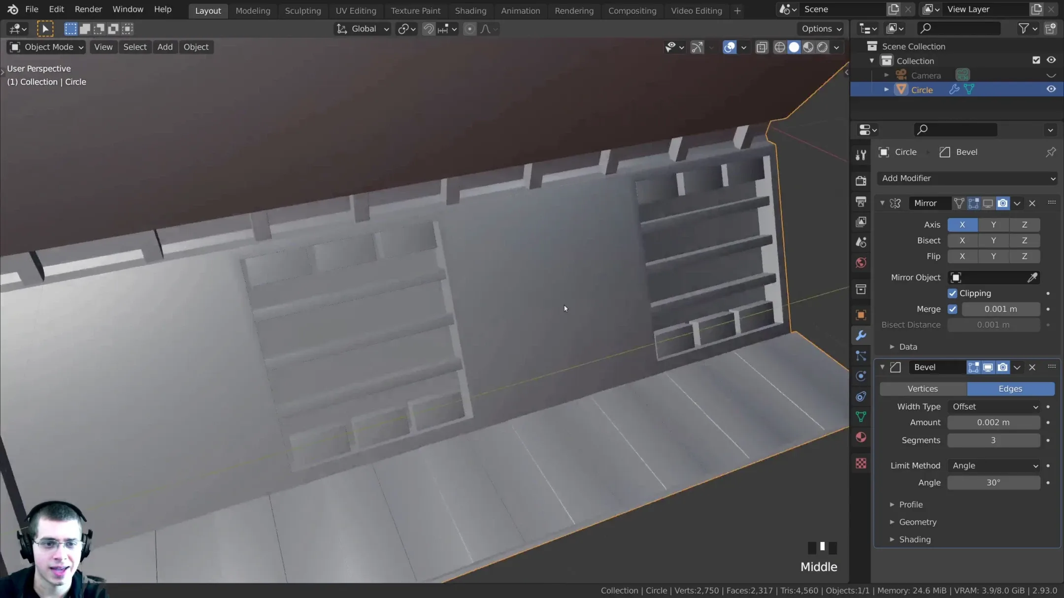 Space Station Corridor (Blender - FlippedNormals