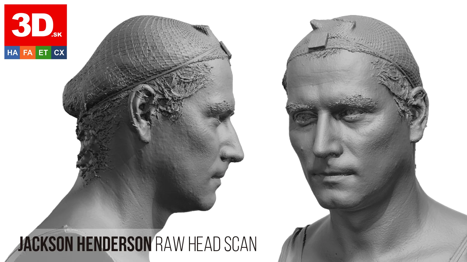 Raw Head Scan | 3D Model Jackson - FlippedNormals