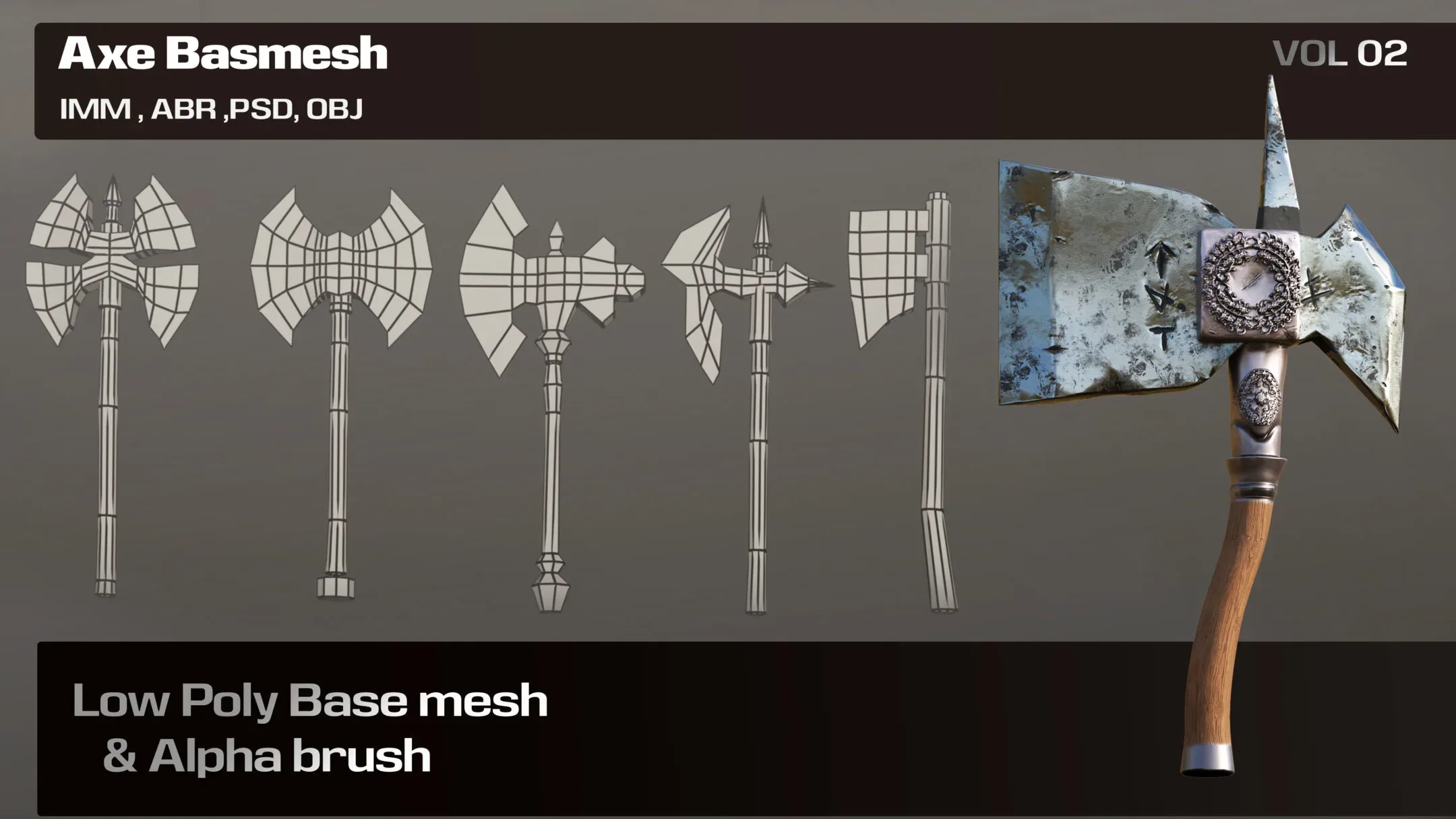 Axe Base Mesh VOL2 - FlippedNormals