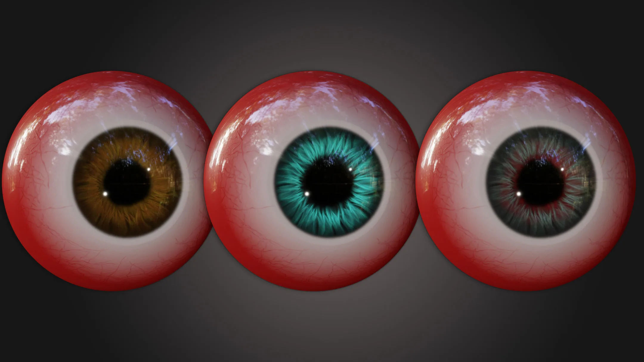 Procedural Eye Material (SBSAR+Textures) - FlippedNormals