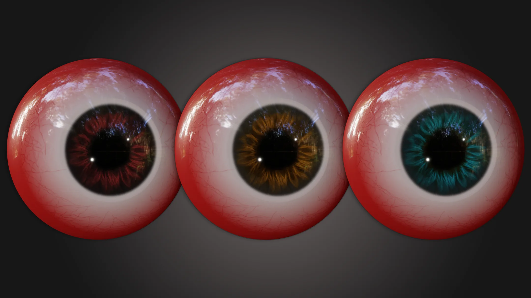 Procedural Eye Material (SBSAR+Textures) - FlippedNormals