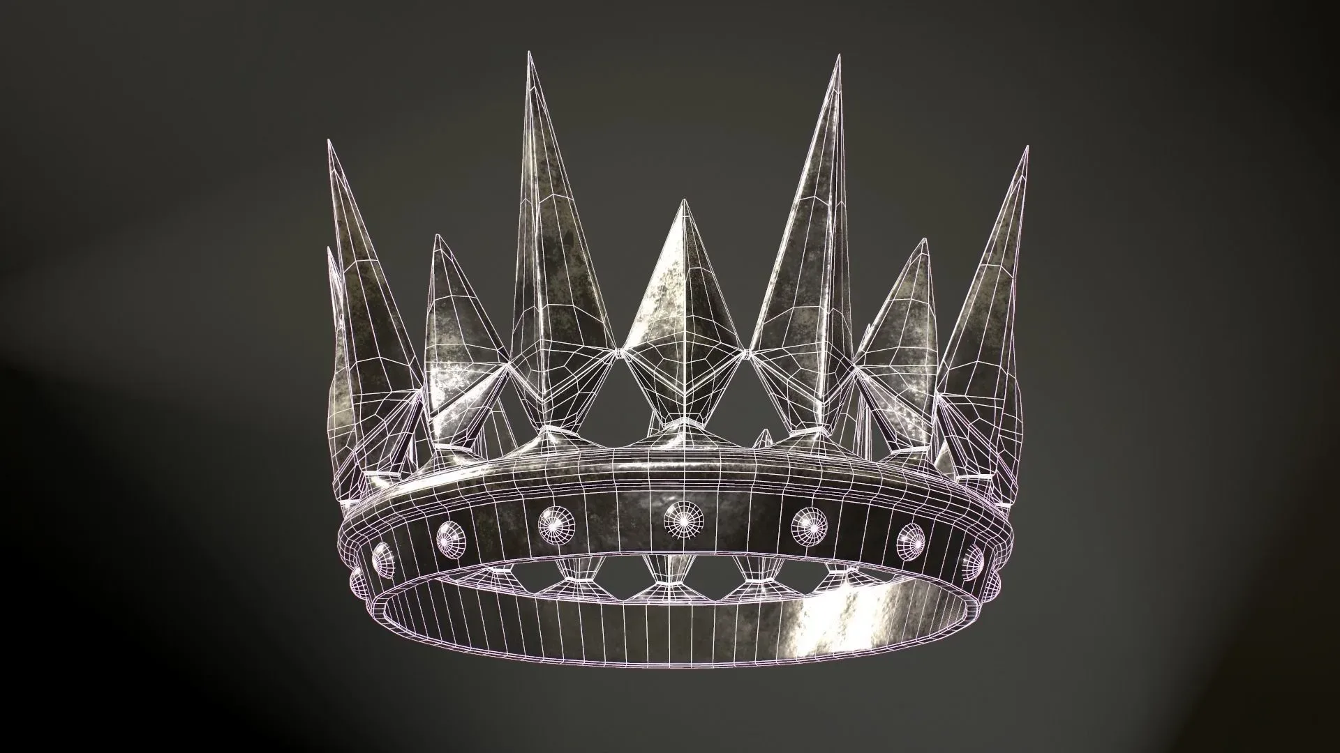 Old Medieval Dark Crown 4K - FlippedNormals