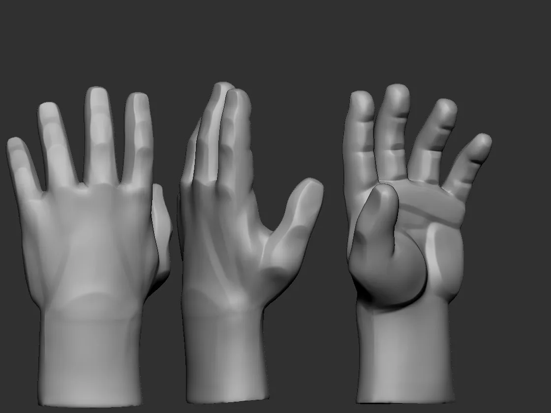 Hand1 stylized - FlippedNormals