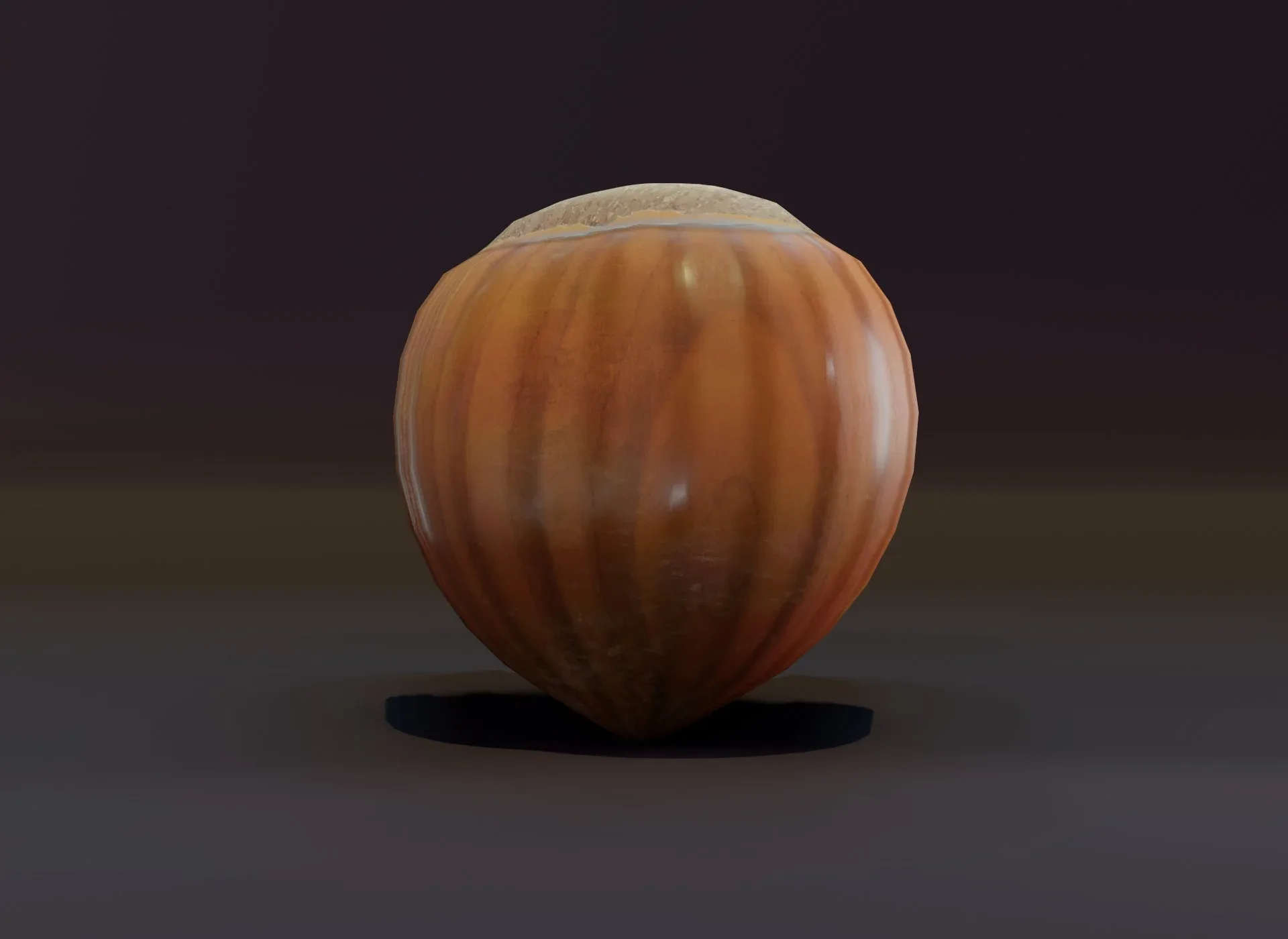 Cartoon Hazelnut 3D Model - FlippedNormals