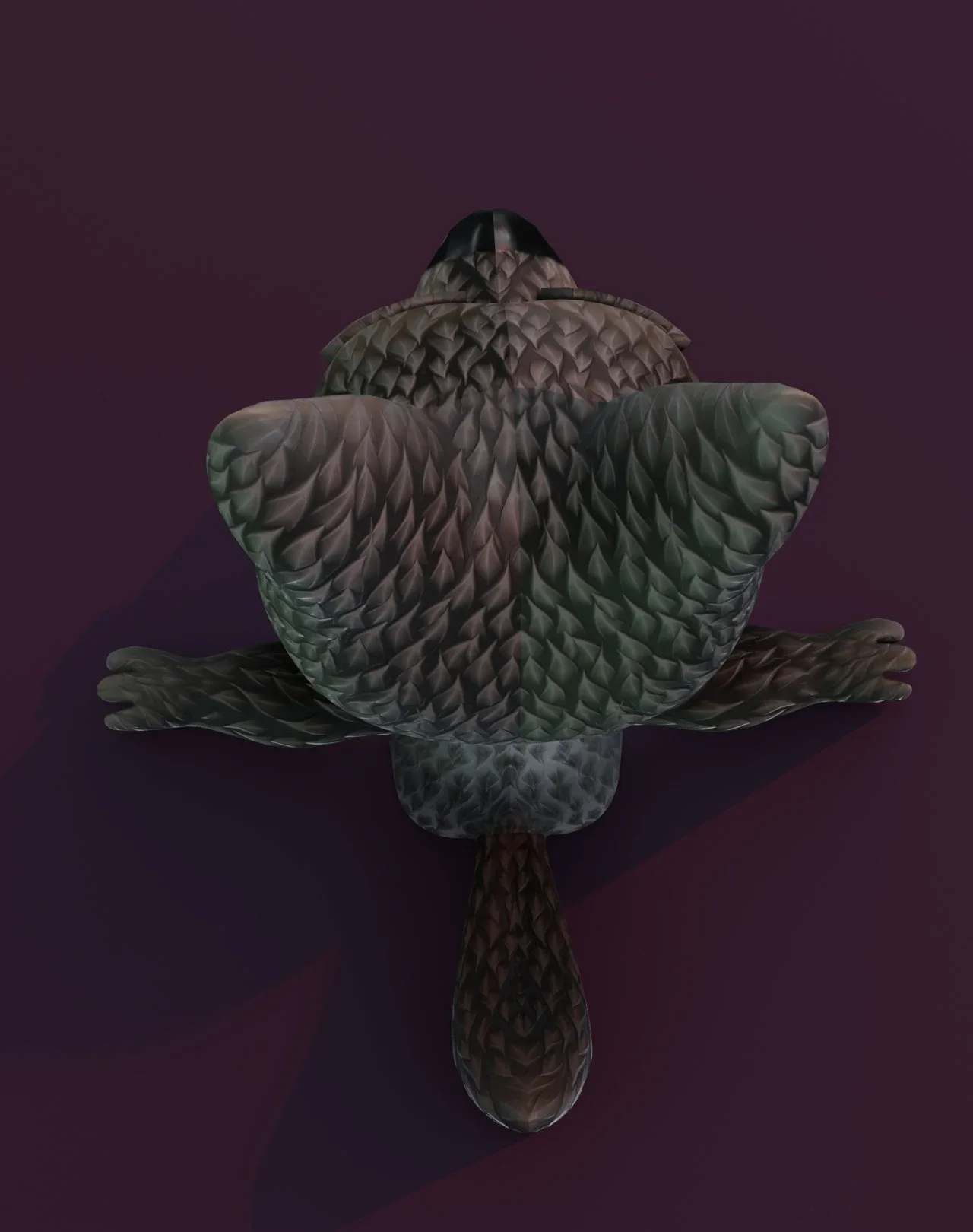 Cartoon Black Wolf Animated 3D - FlippedNormals