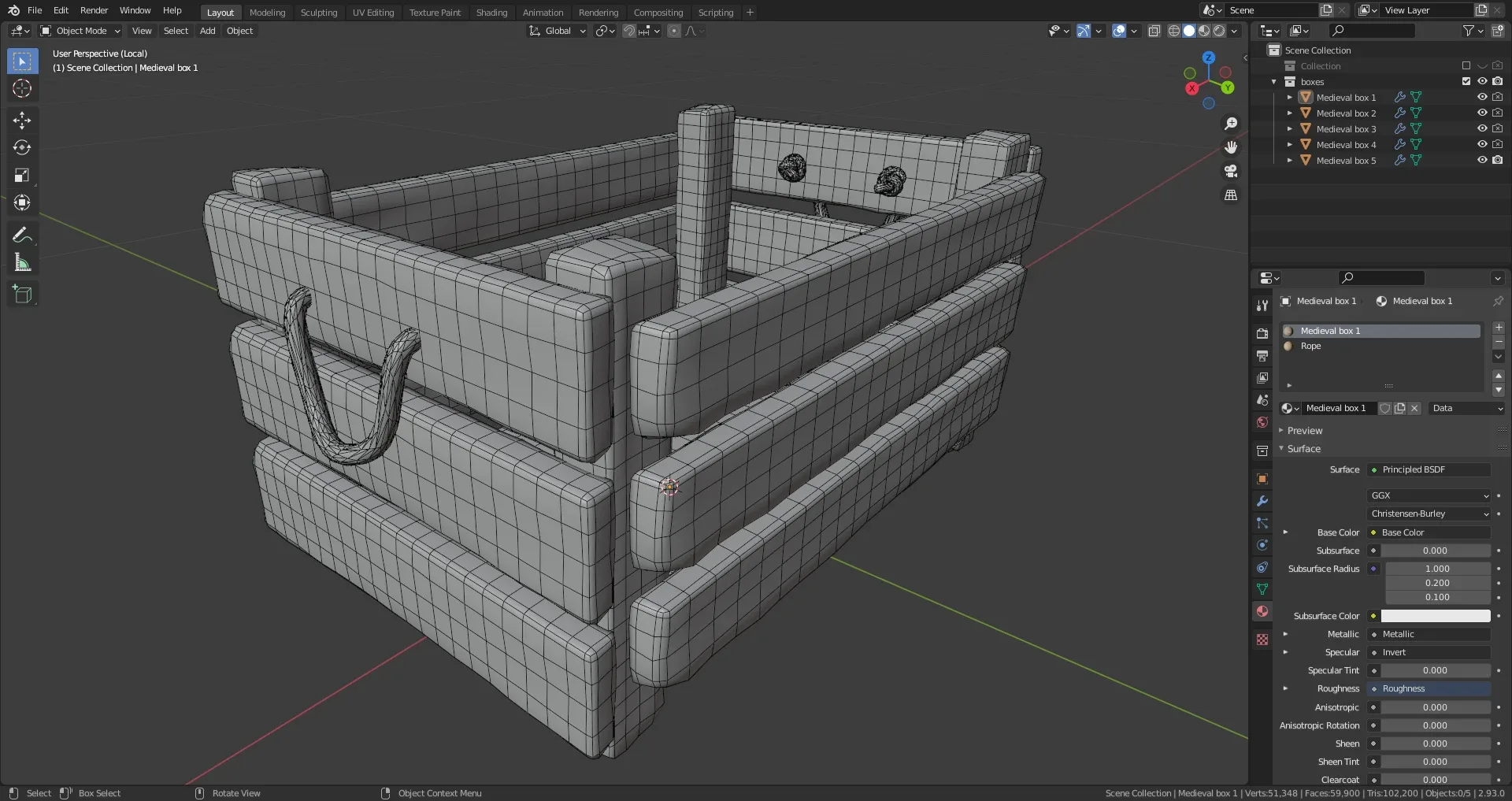 Medieval boxes - FlippedNormals