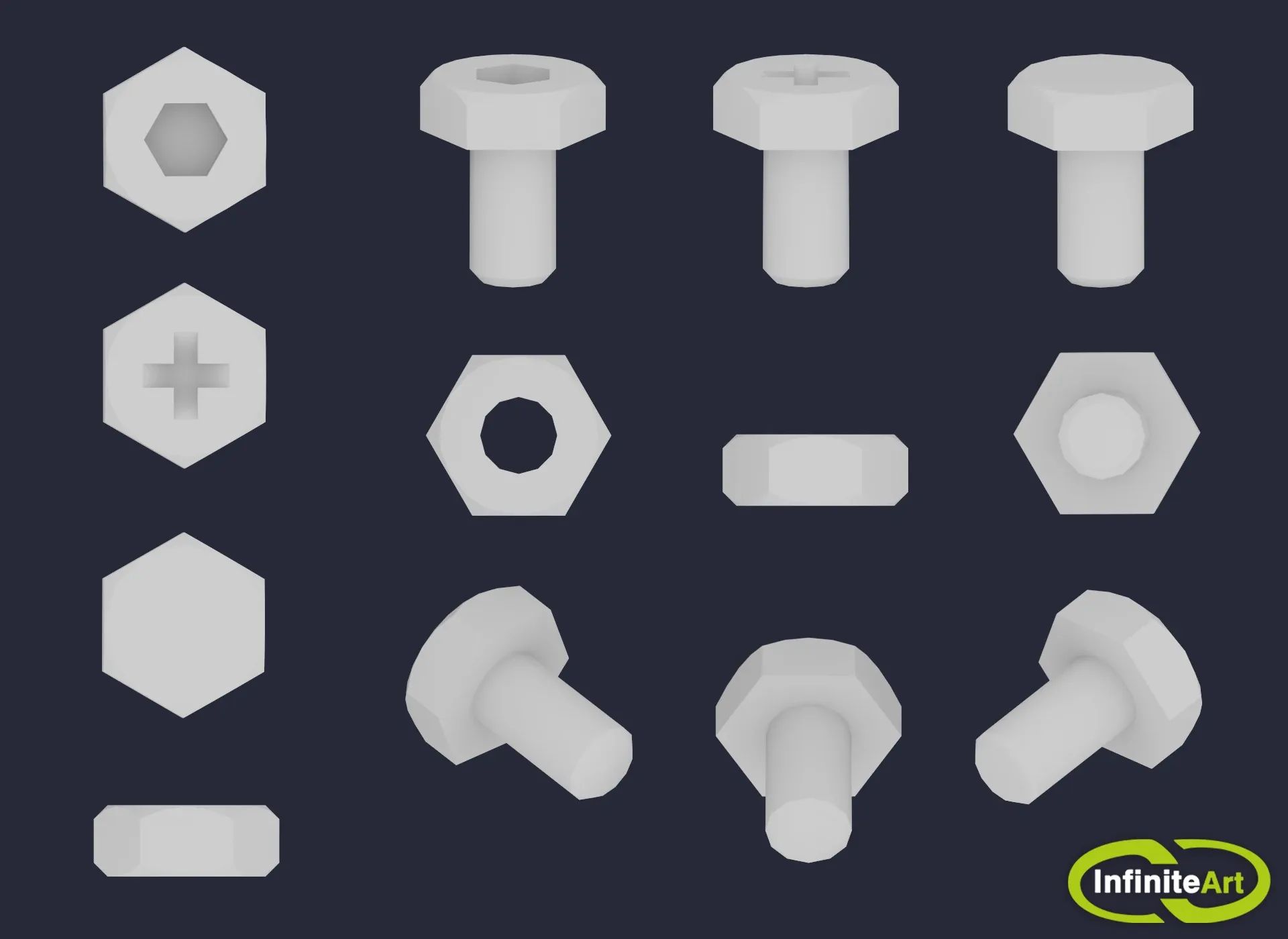 Bolts and Nuts - FlippedNormals