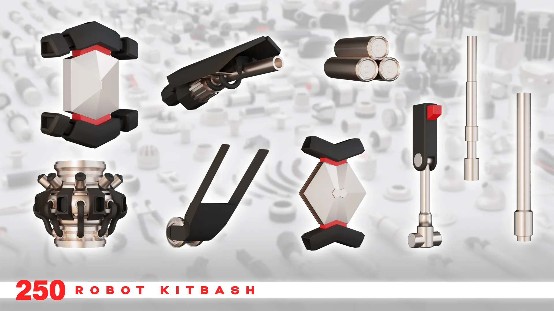 250 Robot Kitbash - FlippedNormals