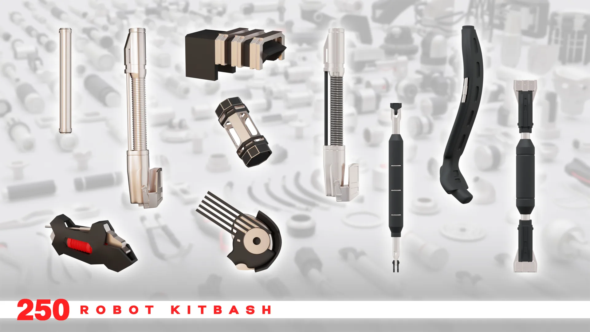 250 Robot Kitbash - FlippedNormals