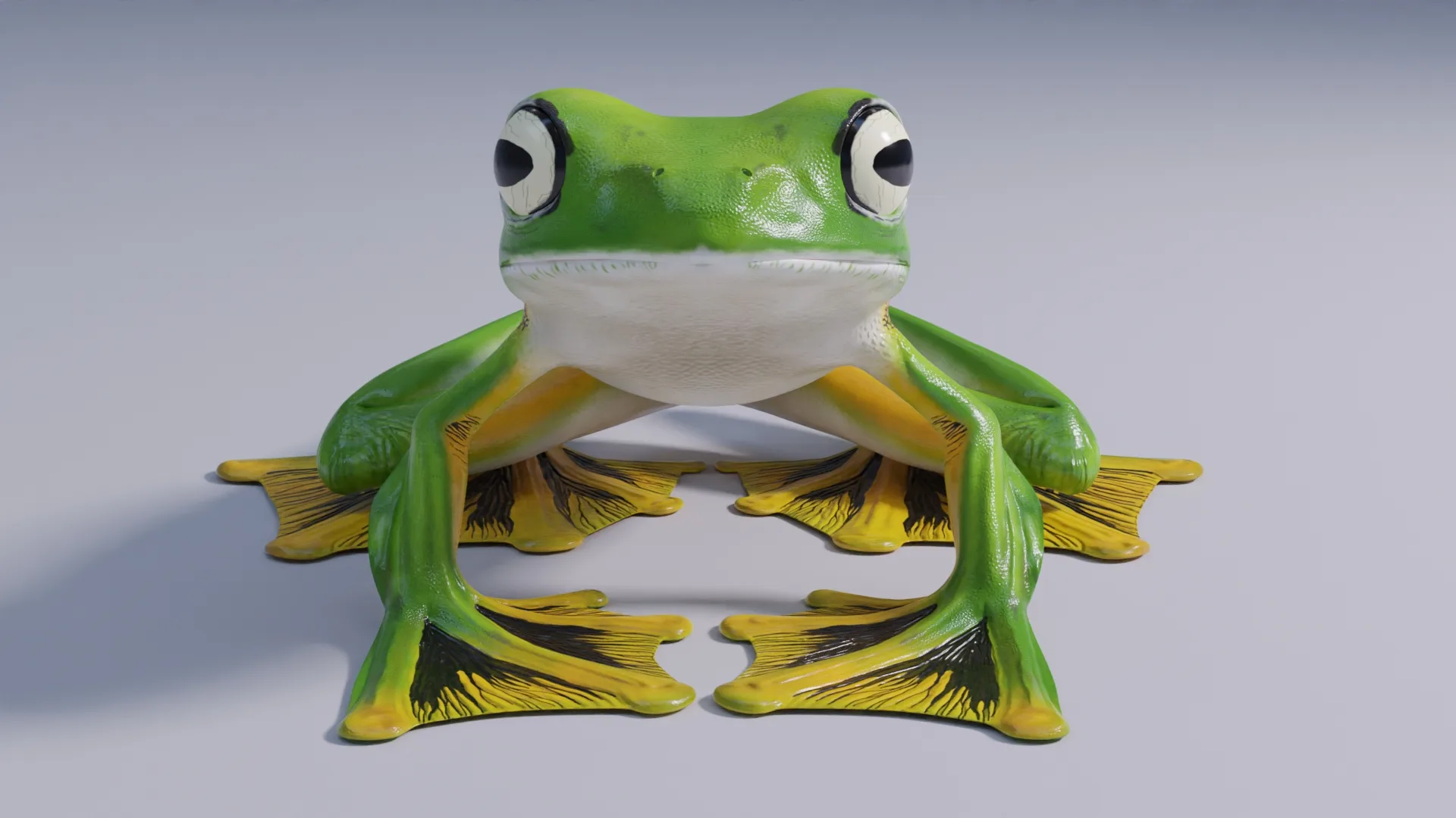 Wallace's Flying Frog - Animated - FlippedNormals