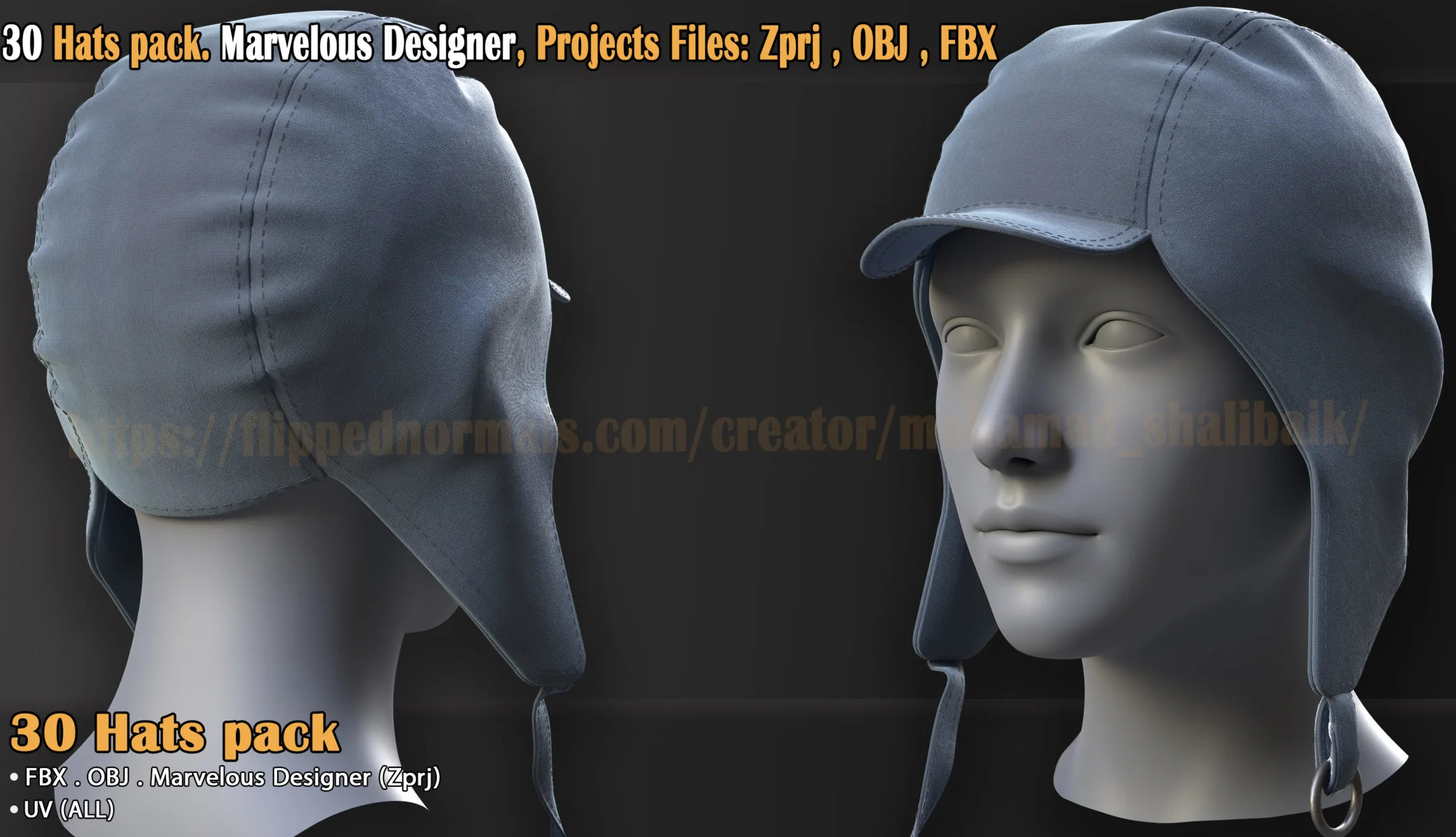 30 Hats pack - FlippedNormals